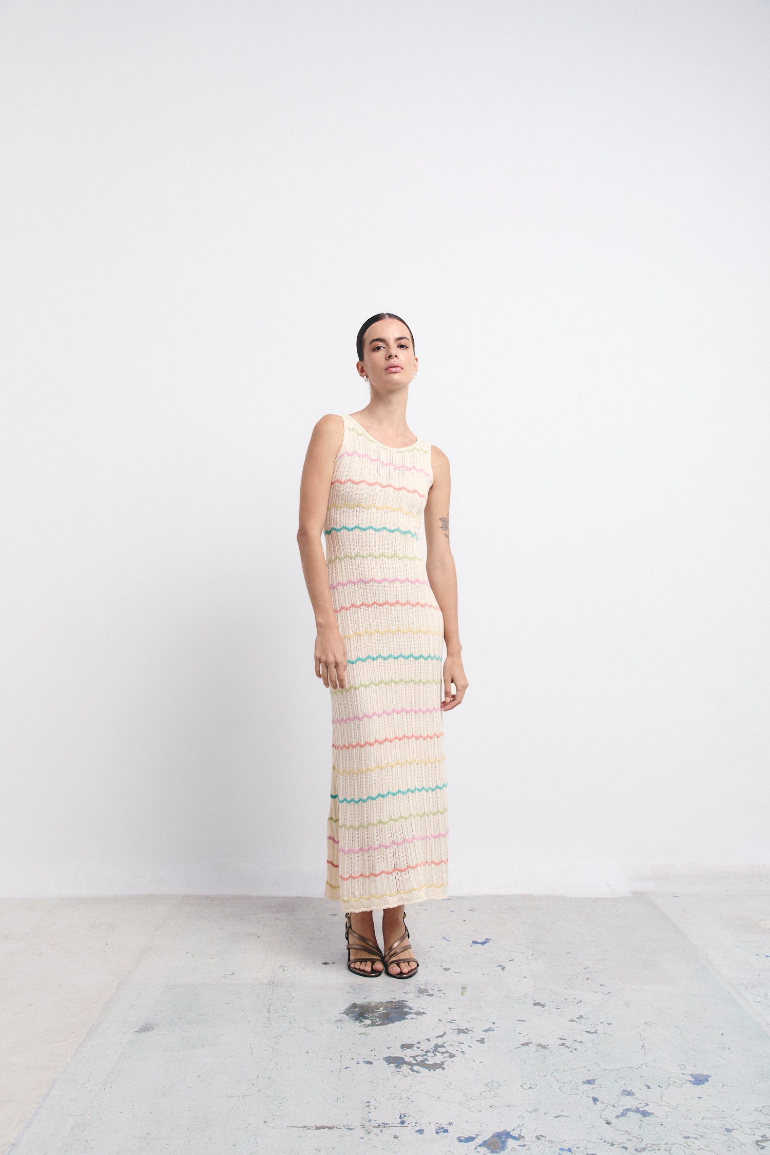 PICCOLA DRESS RAINBOW – Ecru Brand