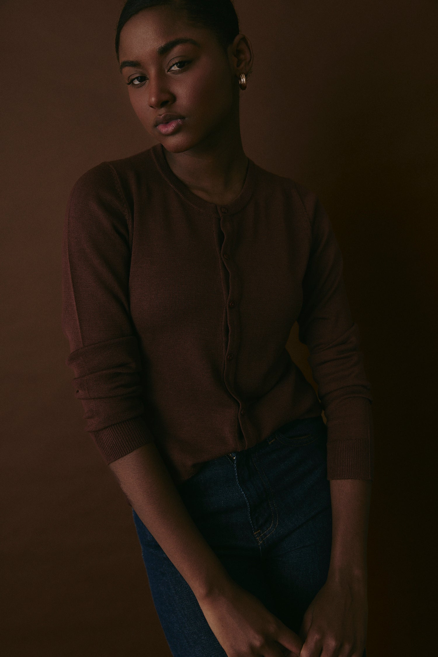 CREW NECK SWEATER ESPRESSO – Ecru Brand