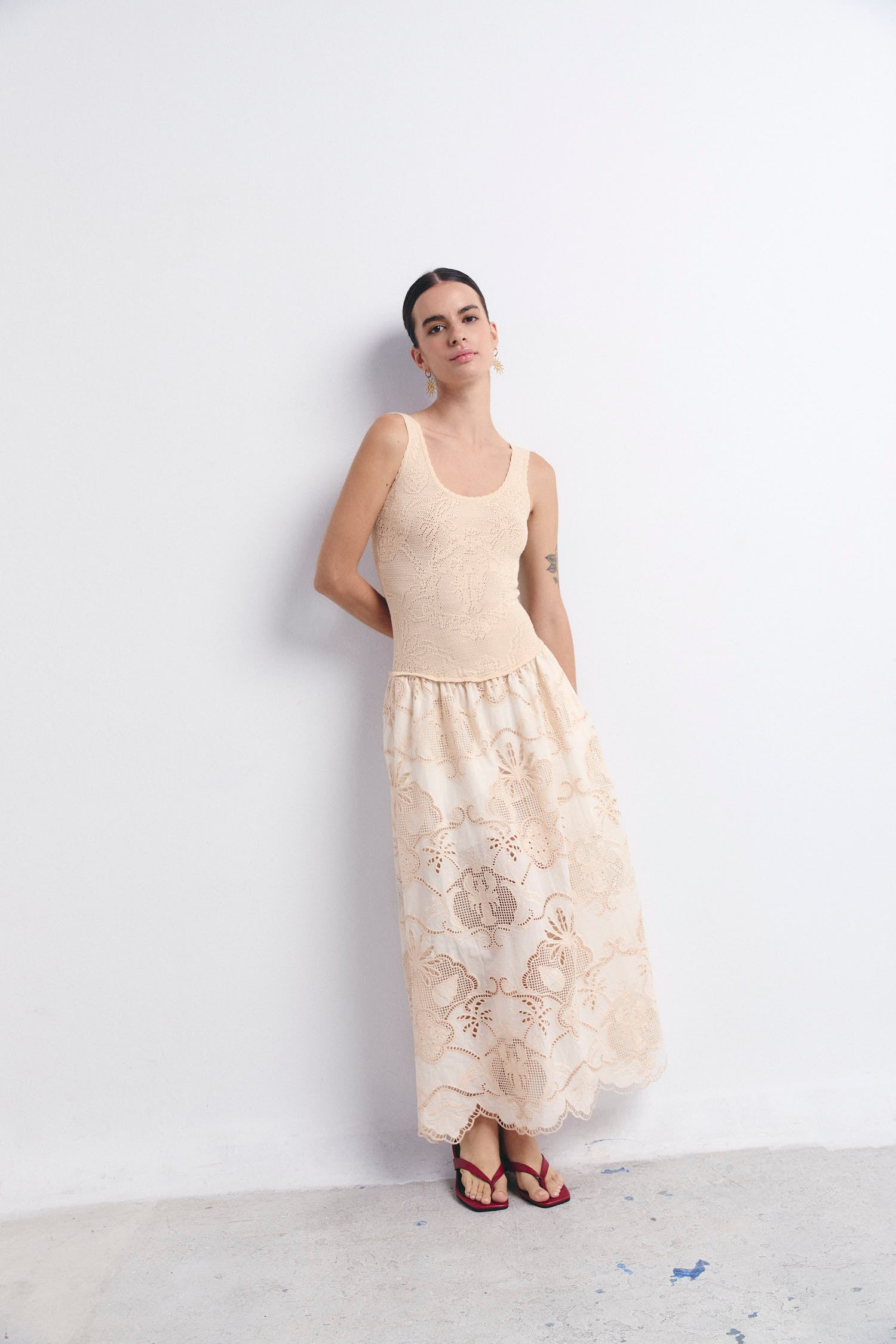 LETIZIA DRESS ECRU – Ecru Brand